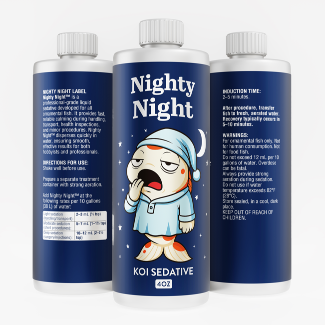 Nighty Night - Sedative for Koi & Ornamental Fish – Krazykoimeds
